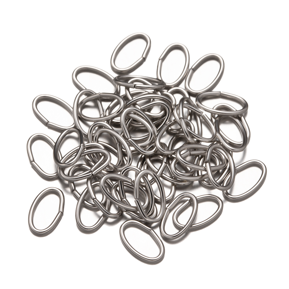 50Pcs 5/6/8/10mm Stainless Steel Oval Open Jump Ri... – Grandado