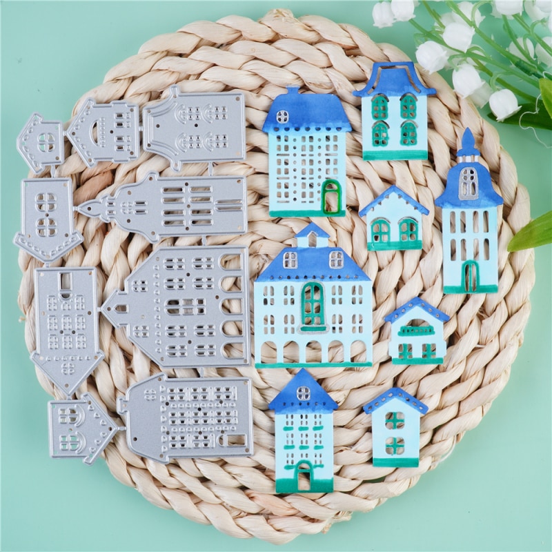 InLoveArts House And Building Metal Cutting Dies S... – Vicedeal