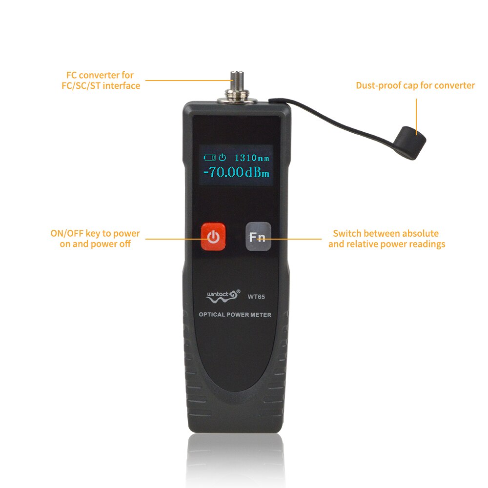WT65 Optical Power Meter Digital Ftth Fiber Optic ... – Grandado
