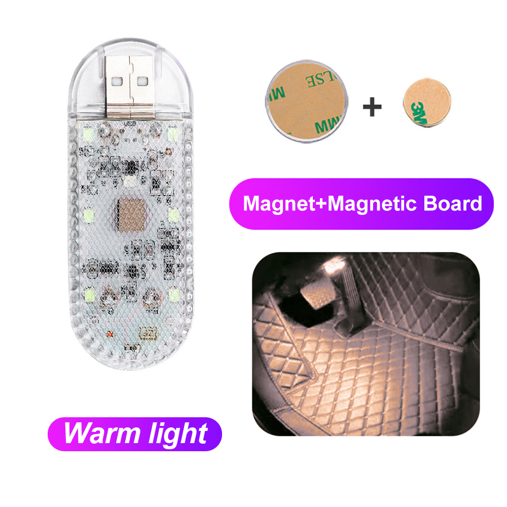 1/2X LED Touch Light Mini Wireless Car Interior Li... – Grandado