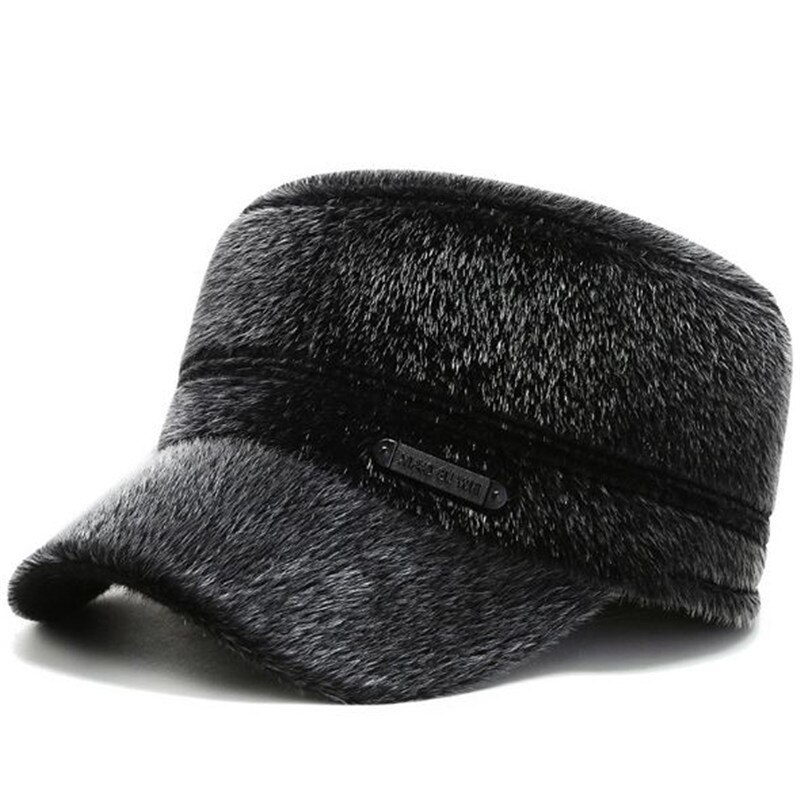 Winter Hüte Männer Kappe Faux Pelz Männer Visiere ... – Vicedeal