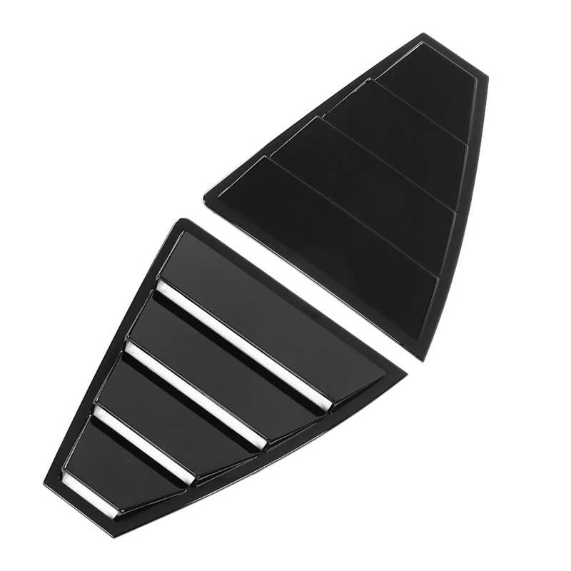 Rear Window Shutter Black Side Window Louver for C... – Grandado