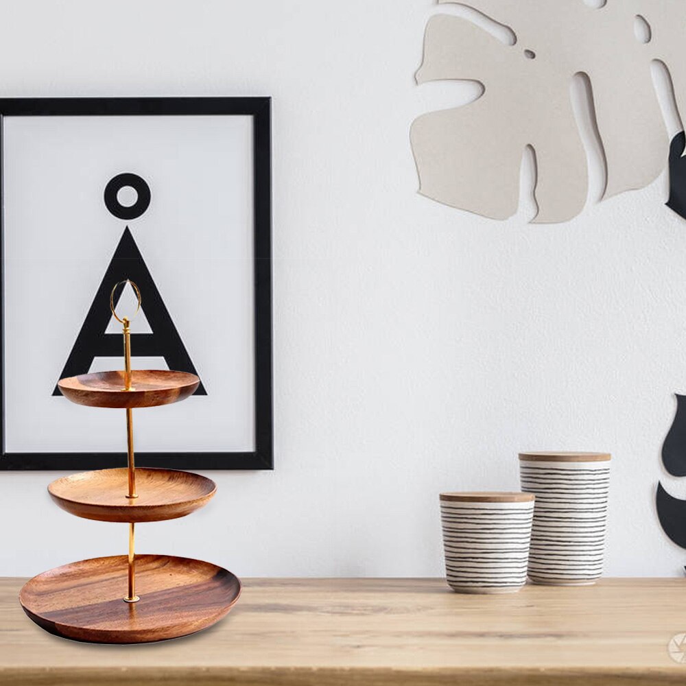 Dessert Trays 3 Tier Multifunctional Wooden Fruit ... – Grandado