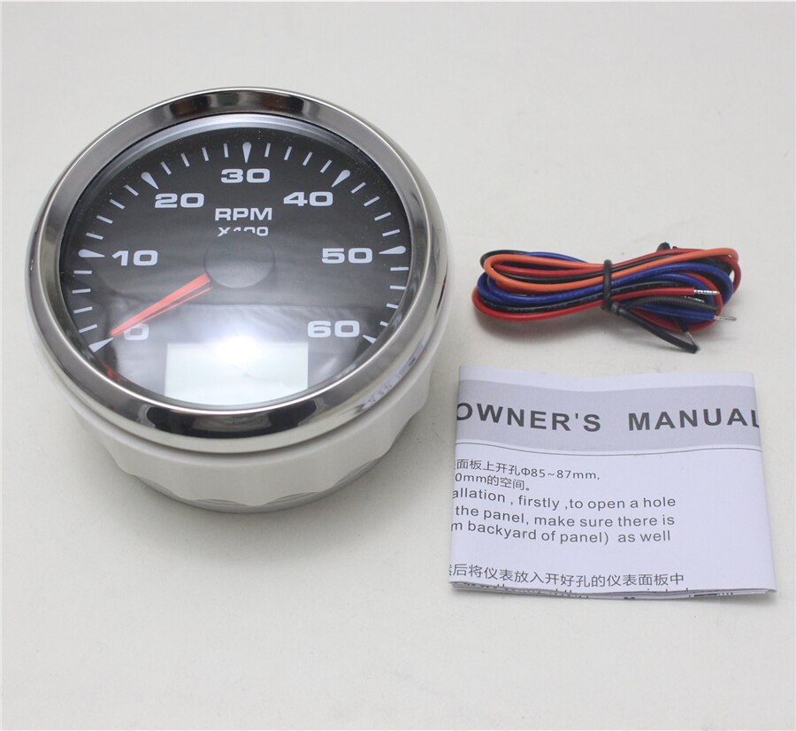6K RPM Vessel tacho Gauge With Hourmeter Digital 8... – Grandado