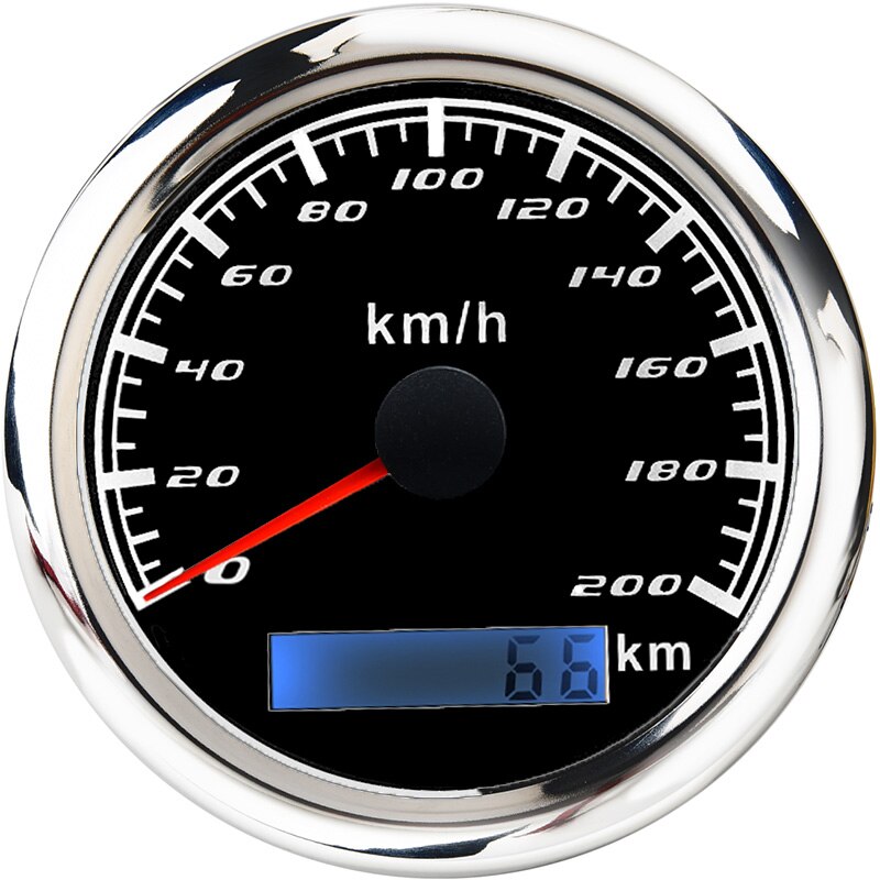 85Mm Marine Auto Digitale Snelheidsmeter Gauge 0-1... – Grandado