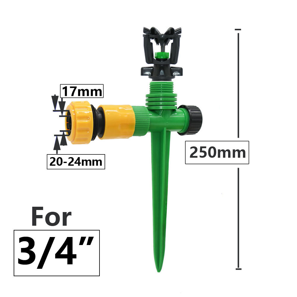 Garden Lawn Rotating Sprinkler 1/2" Male Thread Pl... – Vicedeal