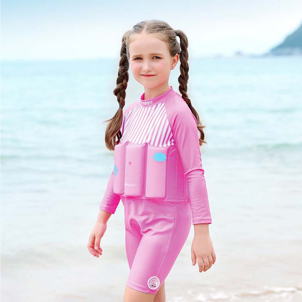Children Buoyant Swimsuits One-piece Swimsuit Sun ... – Grandado