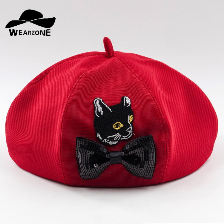 woman brand winter berets hats Berets Beret cat em... – Grandado