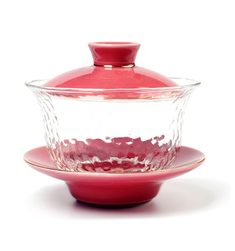 Chinese glass Kongfu teacup Gaiwan, Ceramic teapot... – Grandado