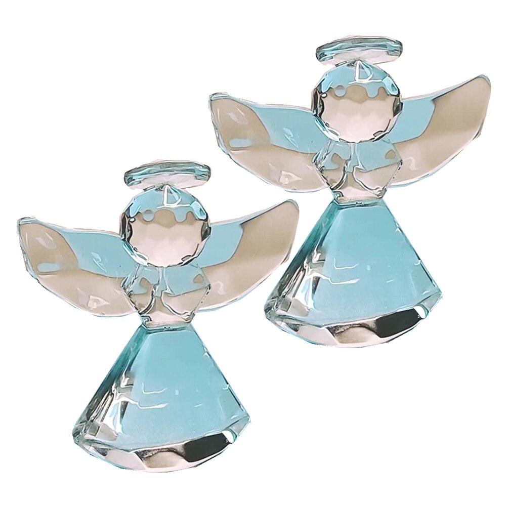 2Pcs Angel Housewarming Glass Angel Domestic Offic... – Vicedeal