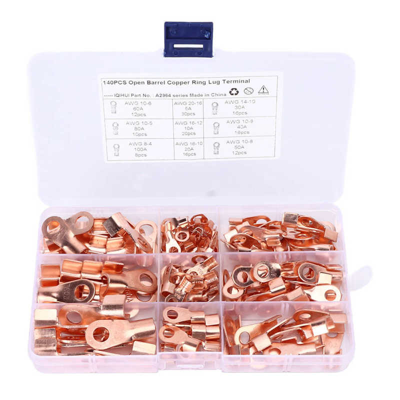 Ring Lugs Connector Rustproof Open Barrel Wire Cri... – Vicedeal