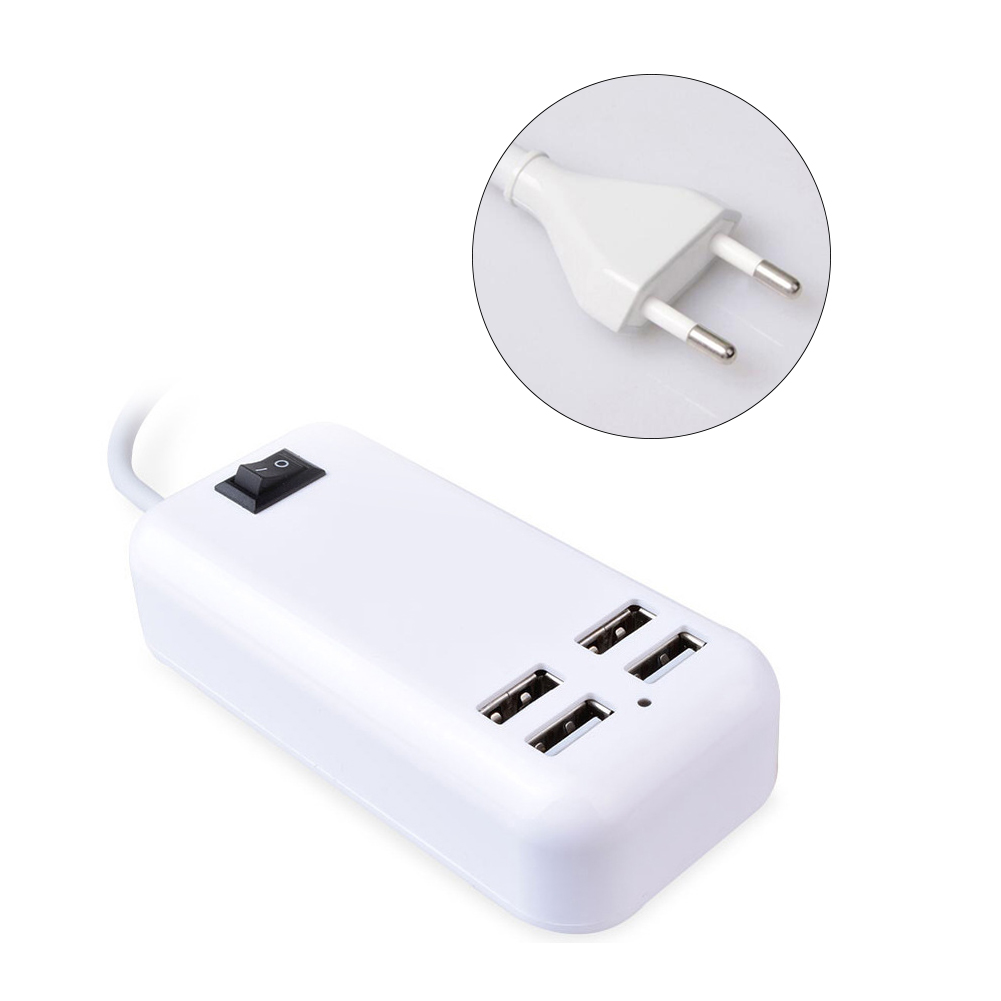 4 usb-portar telefonladdarnav 25w 5a stationär eu/... – Grandado
