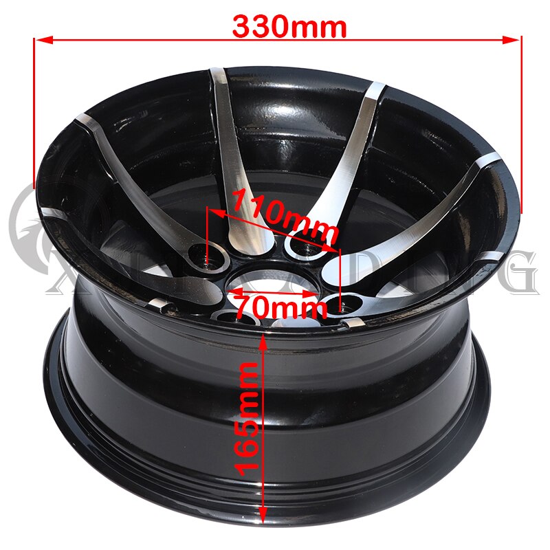 12 inch aluminum alloy front and rear hub of wheel... – Grandado
