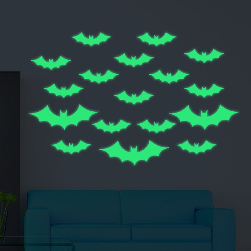 Halloween Luminous sticker Cat sticker monster eye... – Grandado