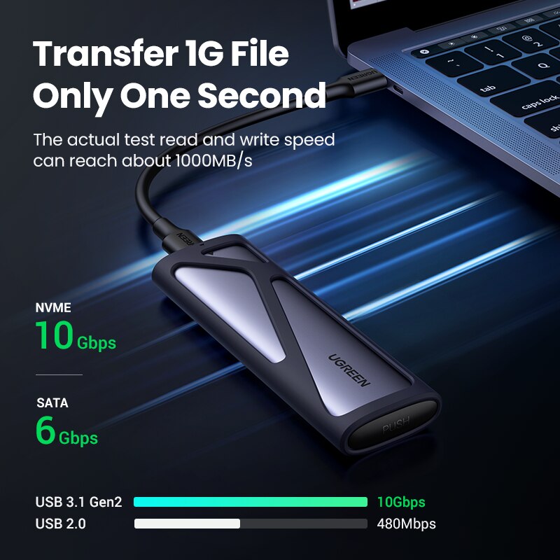 Ugreen m.2 nvme ssd gabinete duplo protocolo nvme ... – Grandado