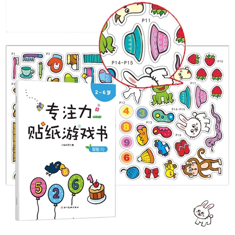 10 Lovely Sticker Children Cartoon Sticker Books K... – Grandado