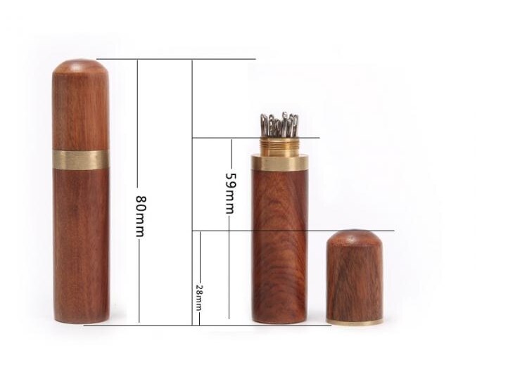 DIY hand-made leather tool hand needle storage box... – Grandado