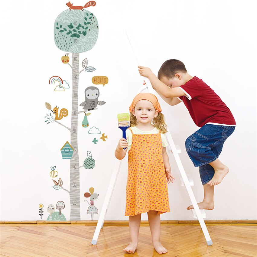 DIY Forest Animal Trees Height Measure Wall Sticke... – Grandado