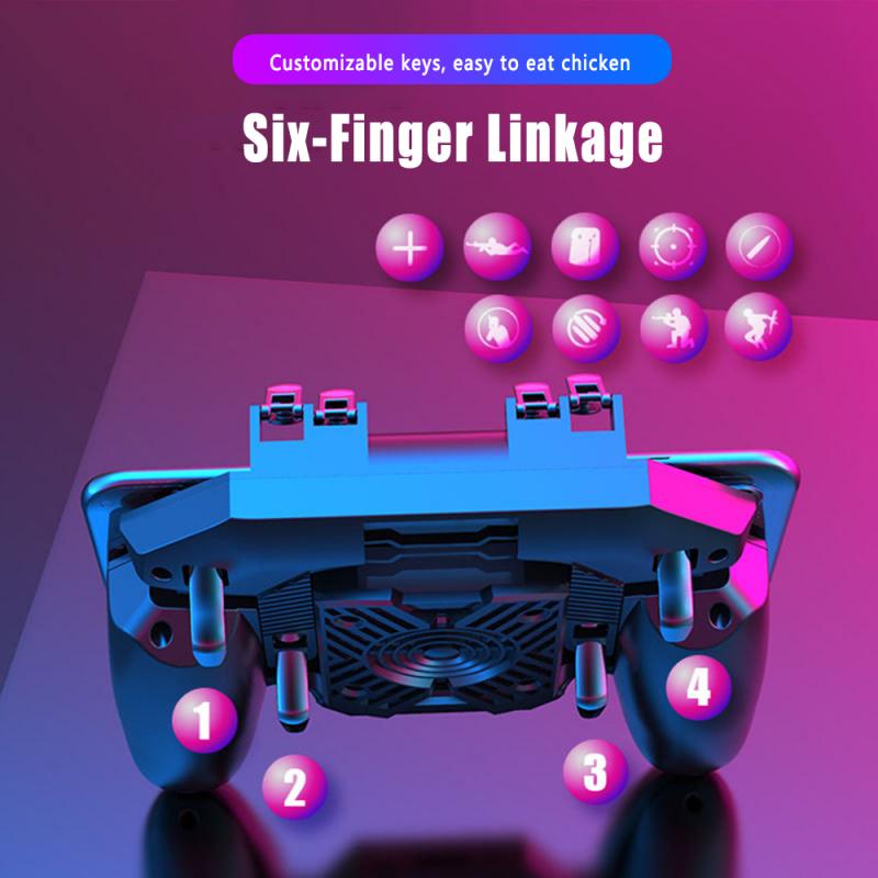 AK88 Zes Vinger Gamepad Controle Voor Mobiele Game... – Grandado