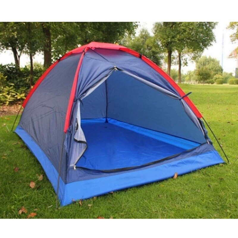 Outdoor Camping Tent 2 Person Single Layer Windpro... – Grandado