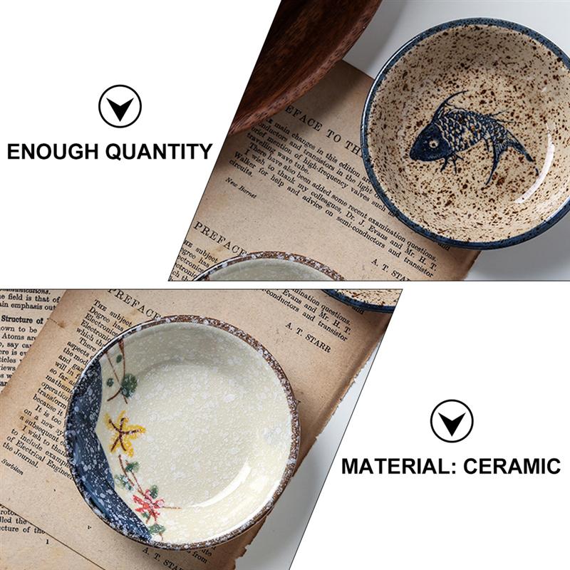8Pcs Ceramic Sauce Dipping Dishes Small Plates App... – Grandado