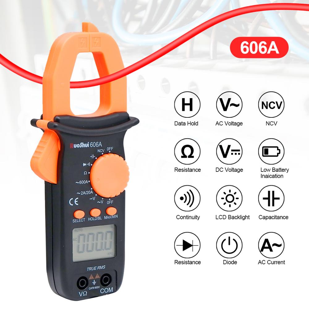 RuiShui606A Clamp Meter Multimeter Automatische Pa... – Grandado