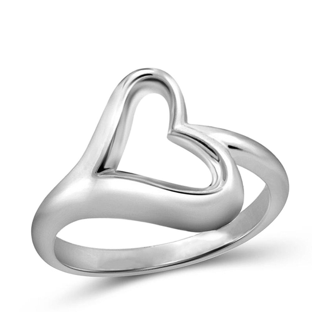 Huitan Simple and Classic Hollow Out Heart Rings f... – Vicedeal