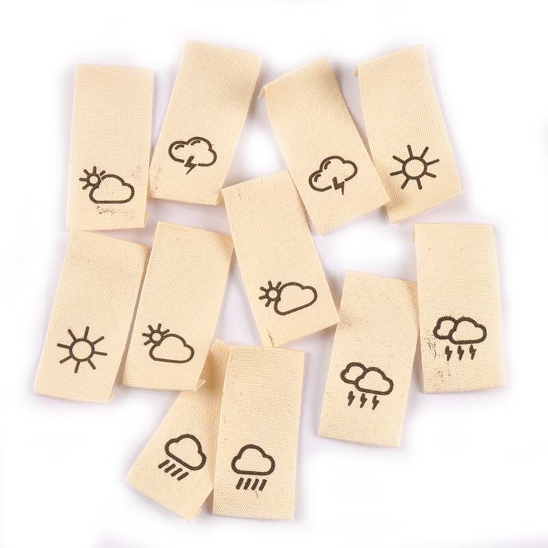 50pcs/lot Cotton Woven Beige Labels For Clothes Ca... – Grandado