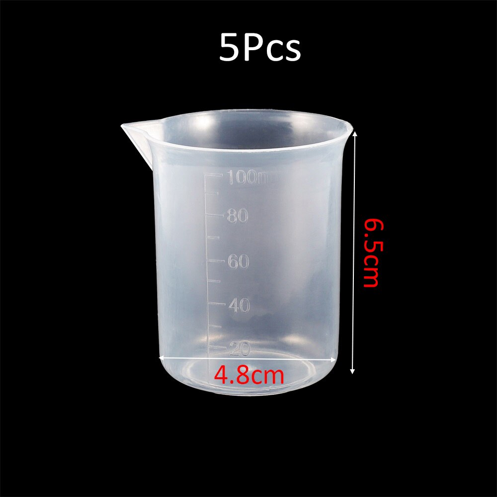 1/2/5Pcs 100ml Plastic Clear Scale Plastic Measuri... – Grandado