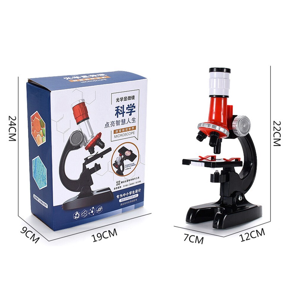 Zoom Microscope Biology Lab LED 1200x School Child... – Grandado