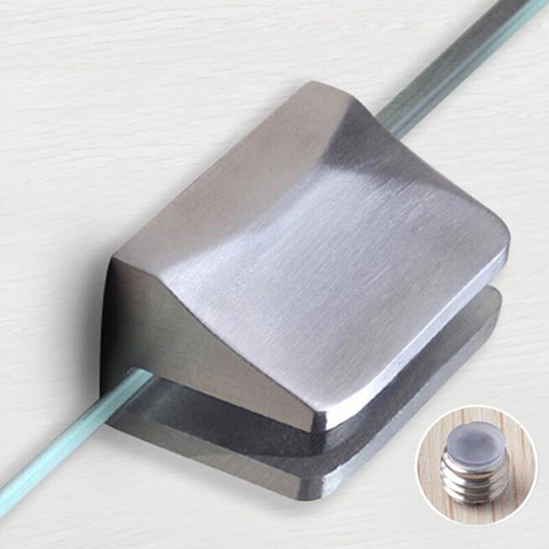 Stainless Steel Glass Clamp Square Shelf Support C... – Grandado
