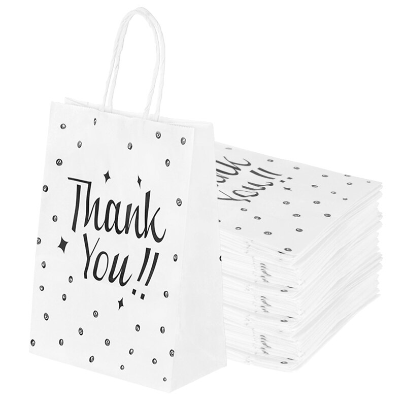 10Pcs Paper Thank You Bag for Wedding Birthday Par... – Grandado
