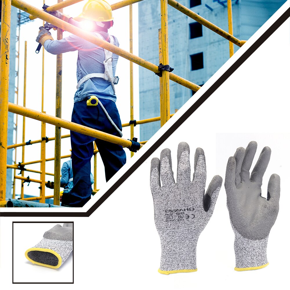 Cut Resistant Work Gloves Nitrile Level 5 Protecti... – Grandado