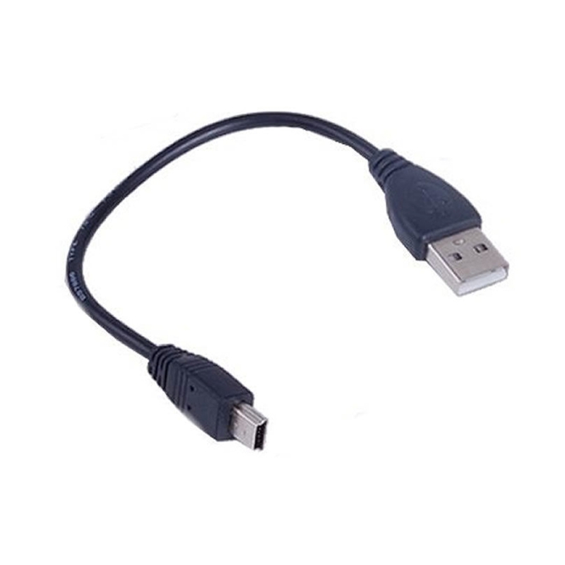 USB Short 2.0 A Male to Mini 5 Pin B Data Charging... – Grandado