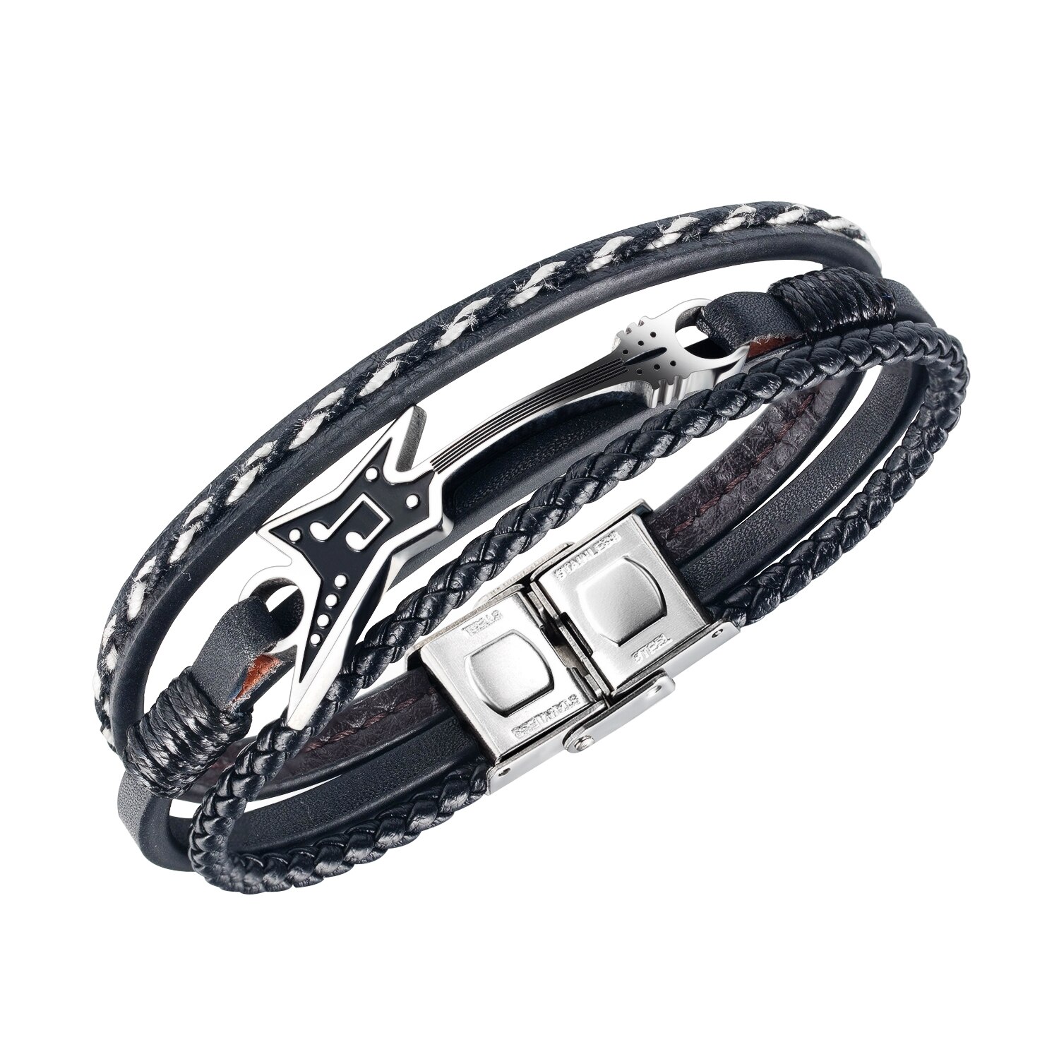 Cyue Europese Mannen Jongen Gevlochten Multi-Layer... – Vicedeal