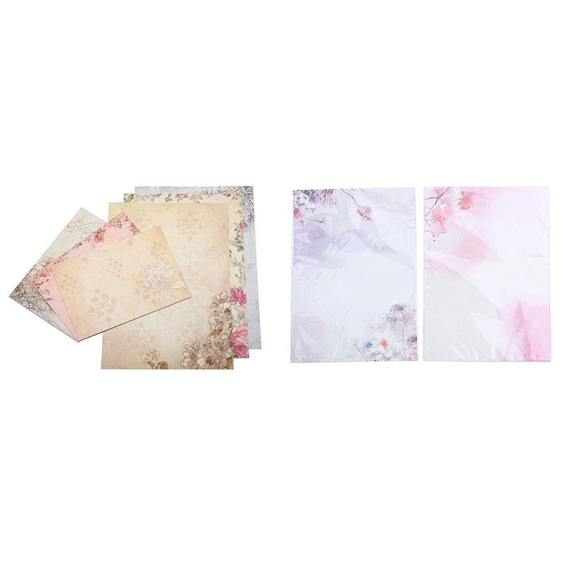 40 Sheet Vintage Stationery Sets with Envelopes fo... – Grandado