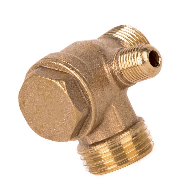 3 Port Brass Male Threaded Check Valve Connector T... – Grandado