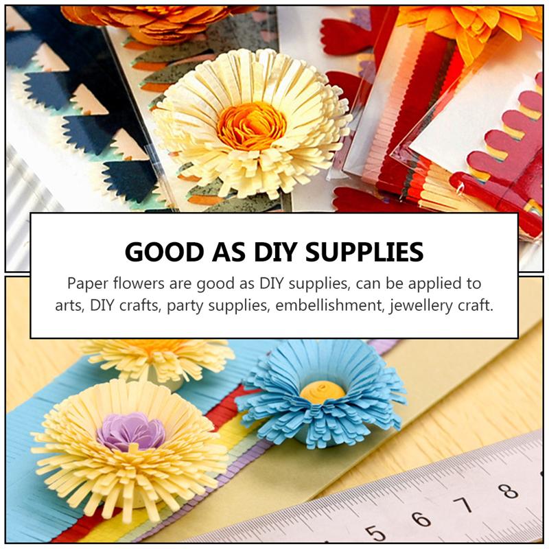 60pcs Handmade Flower Quilling Paper Strips Colorf... – Grandado