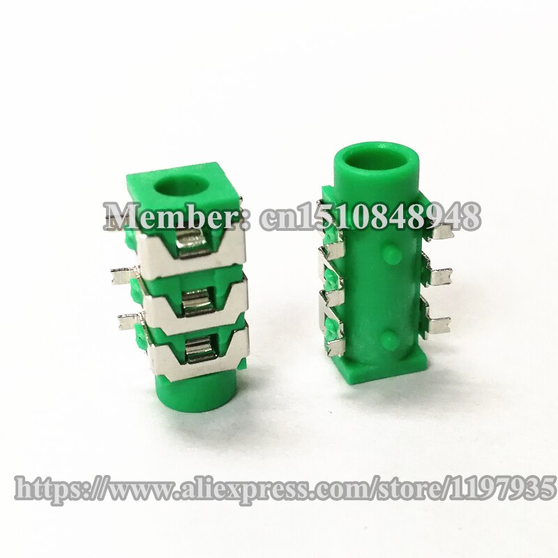 Connectors PJ-313D Jack connector Groene 6Pin PJ31... – Vicedeal
