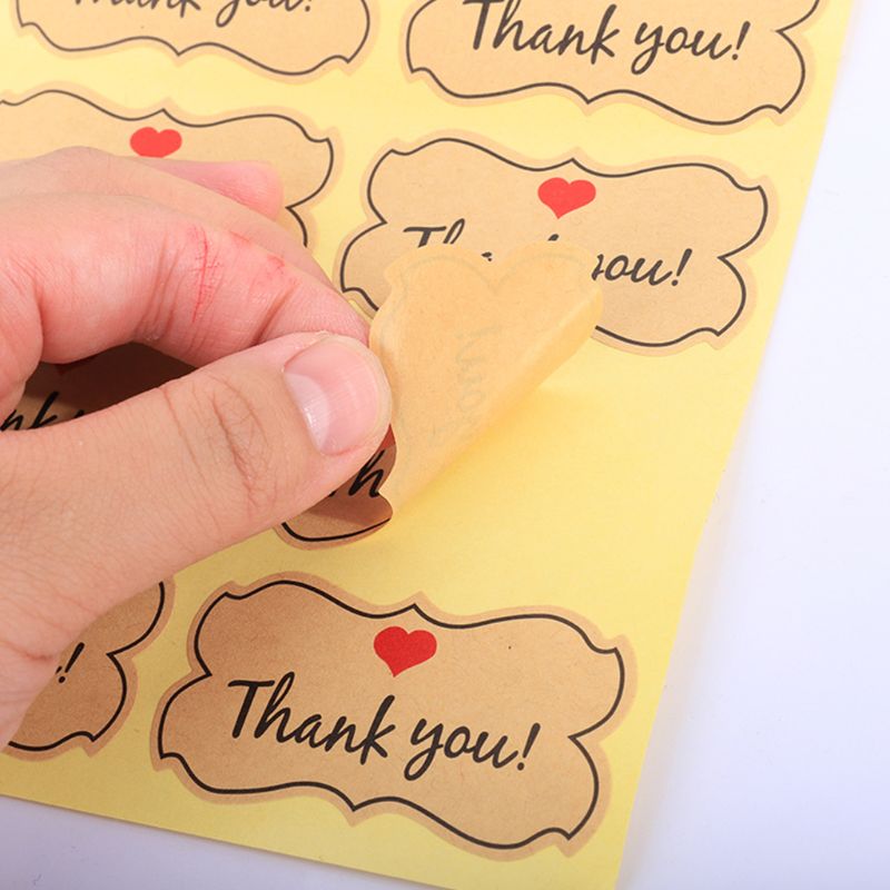 10 Sheets/80 Stickers Simple \"Thank you\" Letters... – Grandado