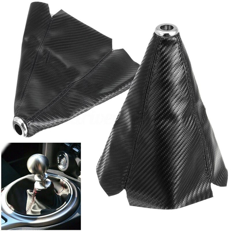 Fiber Leather Gear Knob Automatic Shifter Boot Cov... – Grandado