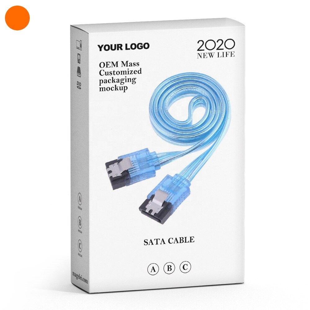 Factory Price SATA 3.0 III Data Cable 50CM Transparent Blue High Speed ...