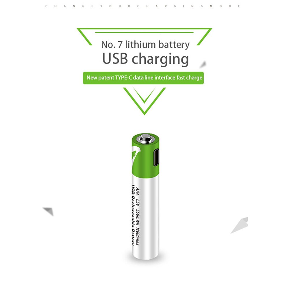 USB AAA Lithium-ion rechargeable battery has excel... – Grandado