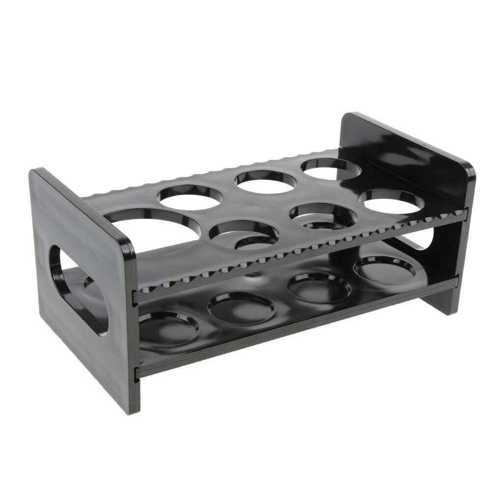 7-Hole Black Acrylic Shot Glass Holder Rack Barwar... – Grandado