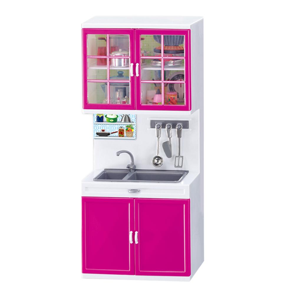 Simulation Kitchen Toy Three Cabinets In One Play ... – Grandado