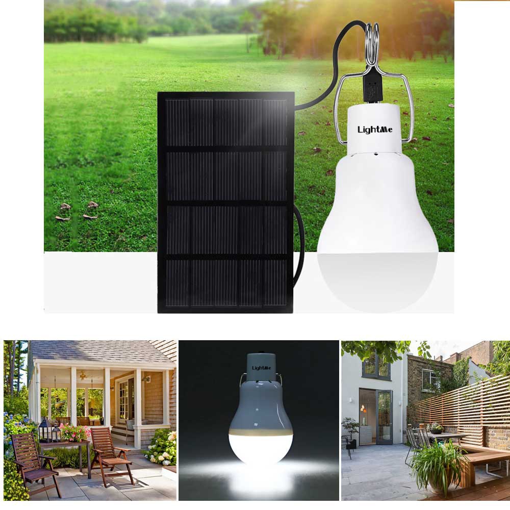 15W LED Bulb Portable Solar Panel Light Solar Ener... – Grandado