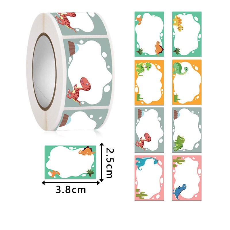 250pcs/roll Cartoon Animals Name Tag Labels Write-... – Vicedeal