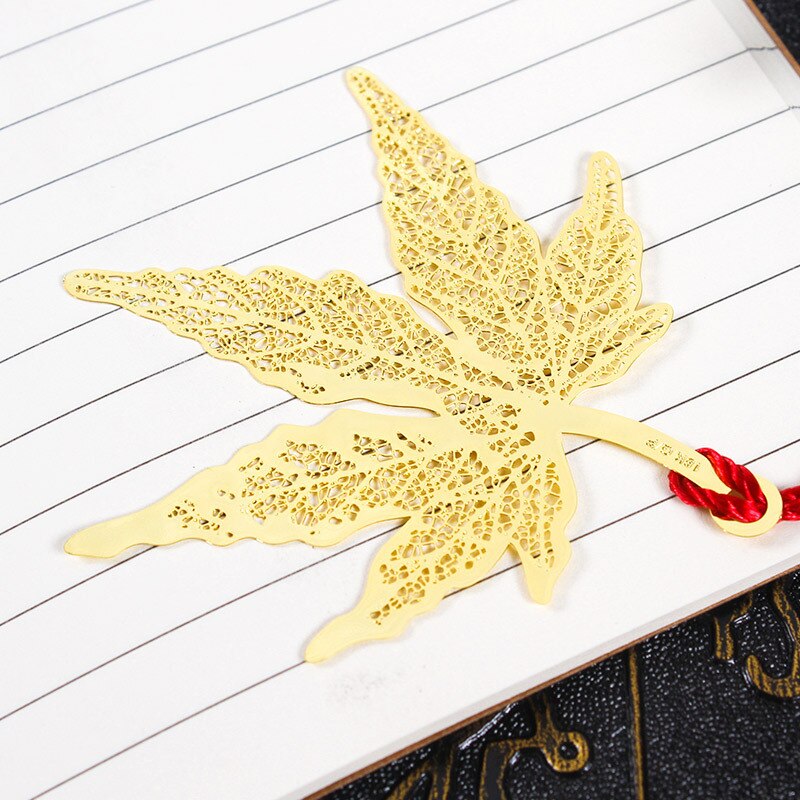 Leaf Bookmark Custom Brass Hollow Etching Computer... – Vicedeal