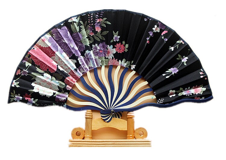Fine Silk Cloth Folding Fan Female Dragon Single P... – Vicedeal