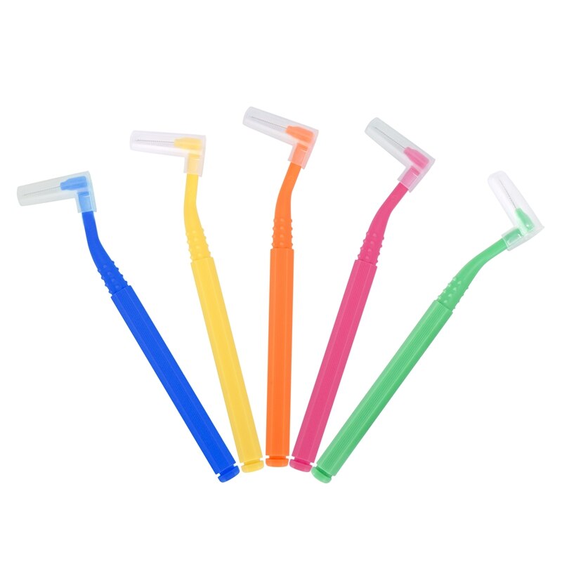 5pcs Interdental Brush L-curved Shape Orthodontic ... – Vicedeal